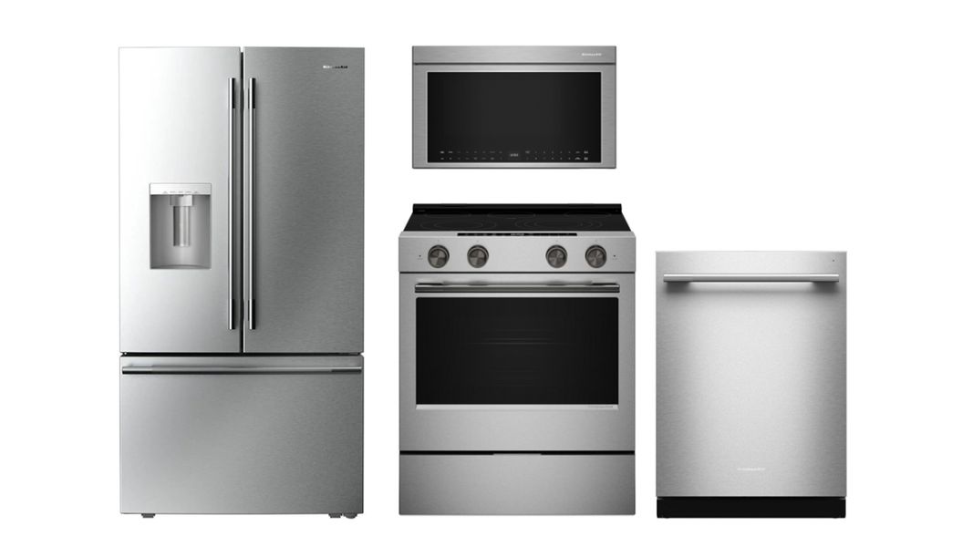 KitchenAid® 4 Piece Stainless Steel Kitchen Package | Spencer's TV ...
