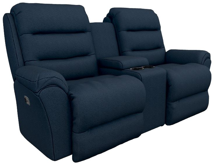 Best Home Furnishings Customizable Oren Power Reclining Space Saver Console Loveseat with Tilt Headrest