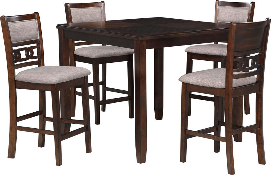 New Classic Gia 5-Piece Cherry Counter-Height Dining Set | Bob Mills ...