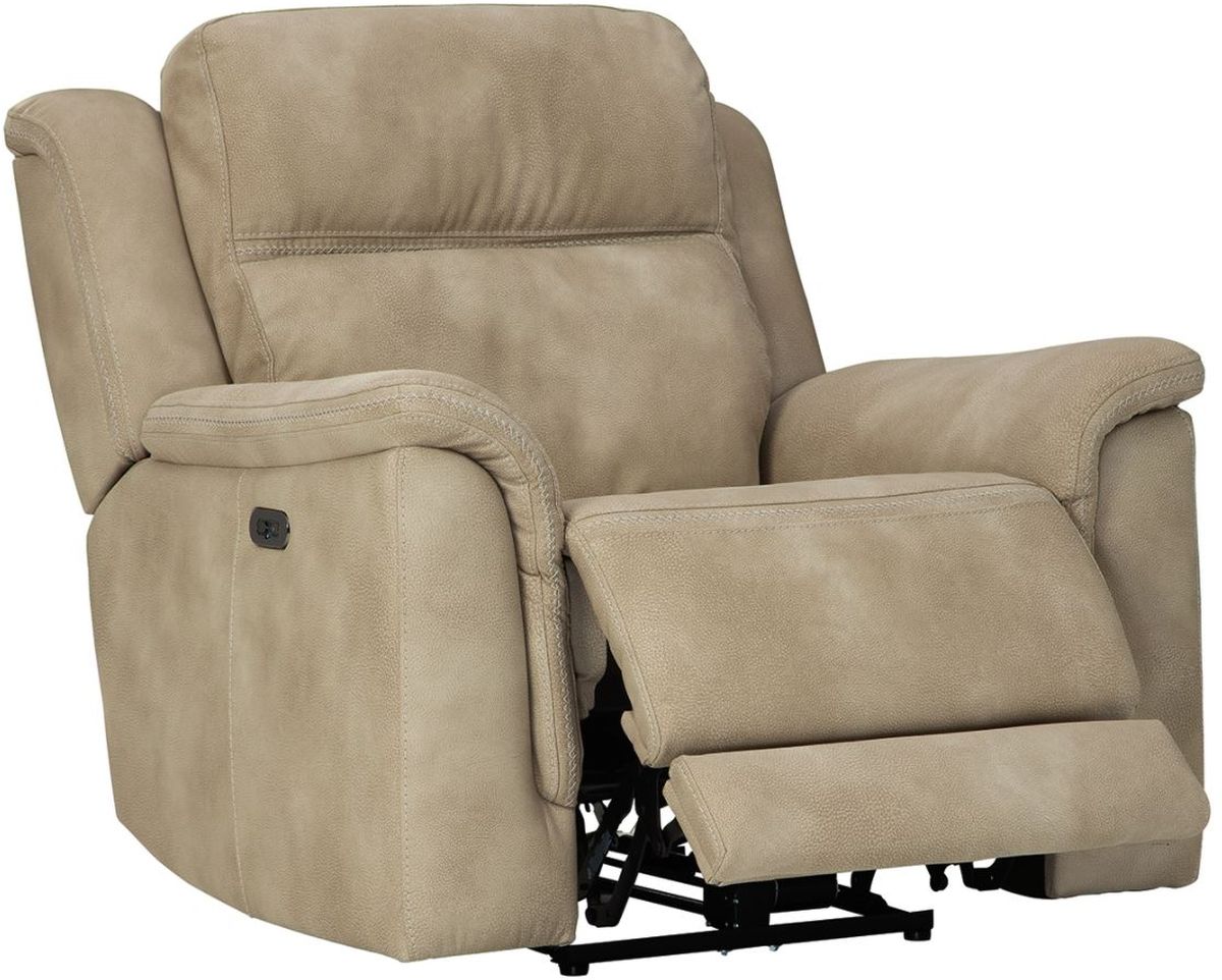 Signature Design by Ashley Next Gen DuraPella Sand Zero Gravity Power Recliner with Adjustable Headrest Western Living Furniture and Mattresses in Vernal UT