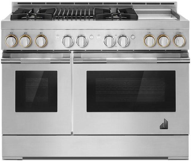 JennAir® RISE™ 48" Stainless Steel Freestanding Natural Gas Range ...