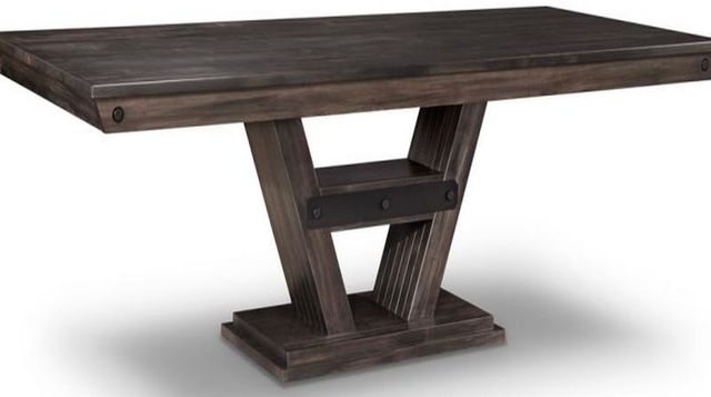 Handstone Algoma Dining Table, 42x60" + 2-12" | Marshall's Home Living ...