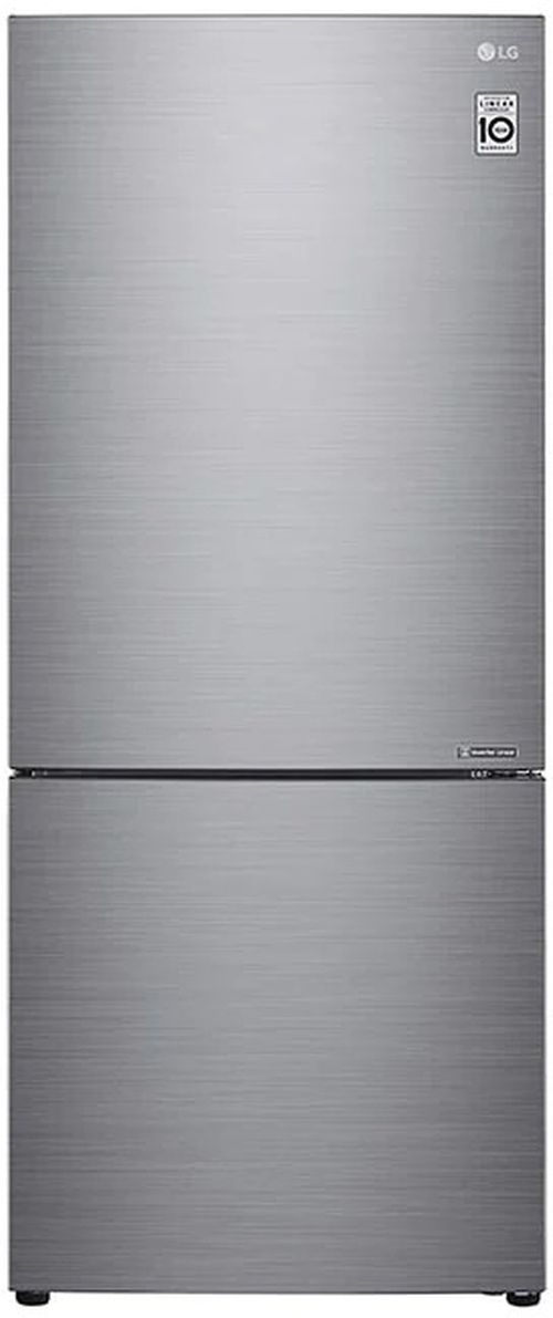 LG 14.7 Cu. Ft. Platinum Silver Bottom Freezer Refrigerator | Baker's ...