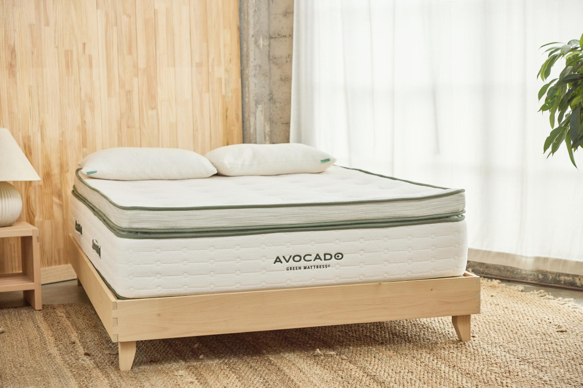 Cal king mattress in a box store