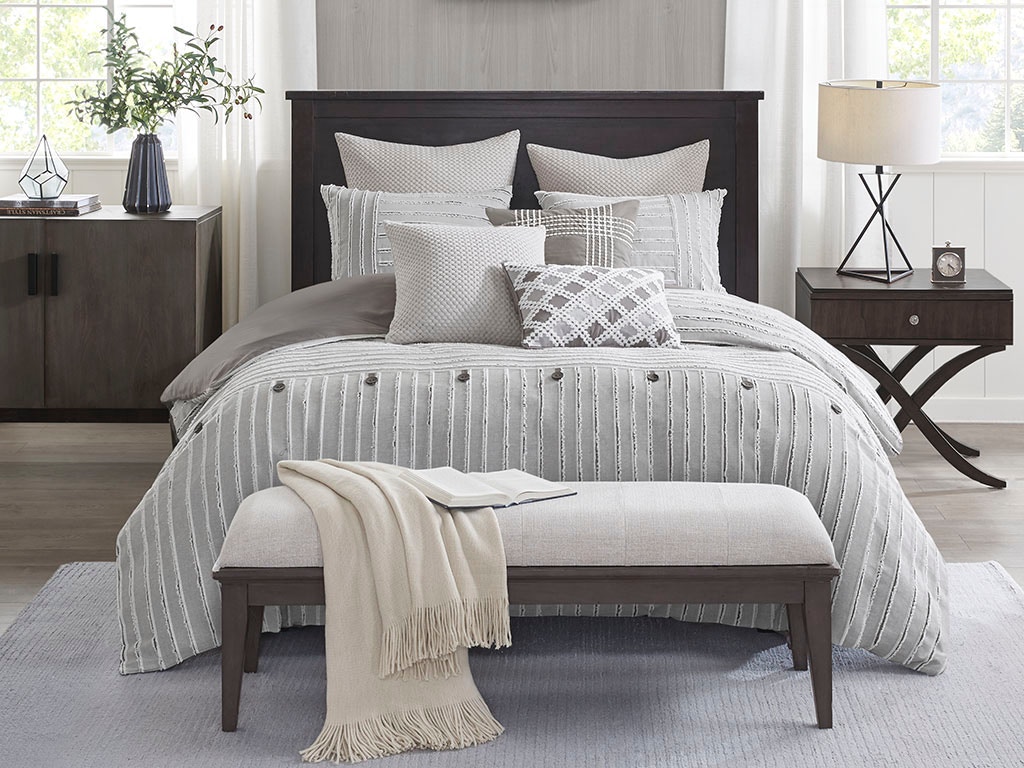 Essence Cotton Jacquard 9 Piece King Comforter Set Bob Mills Furniture