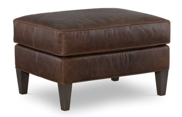 CR Laine® Chandler Stetson Thorn Leather Ottoman | Marshall's Home ...