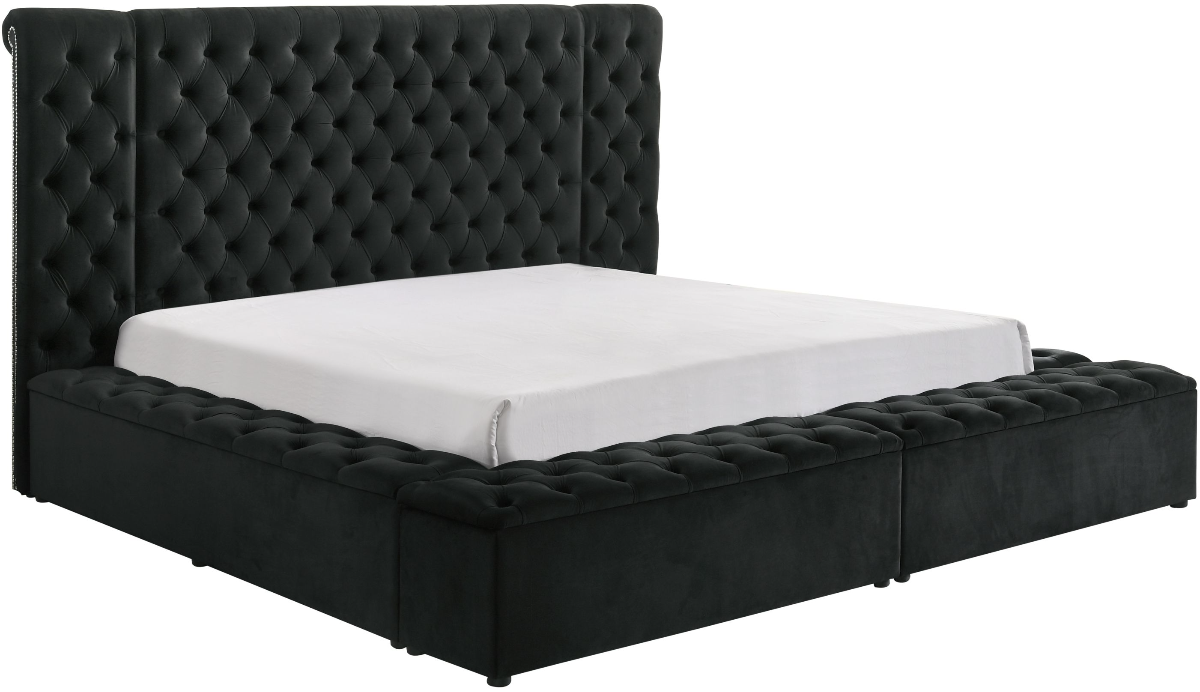 Liliana tufted upholstered platform bed store