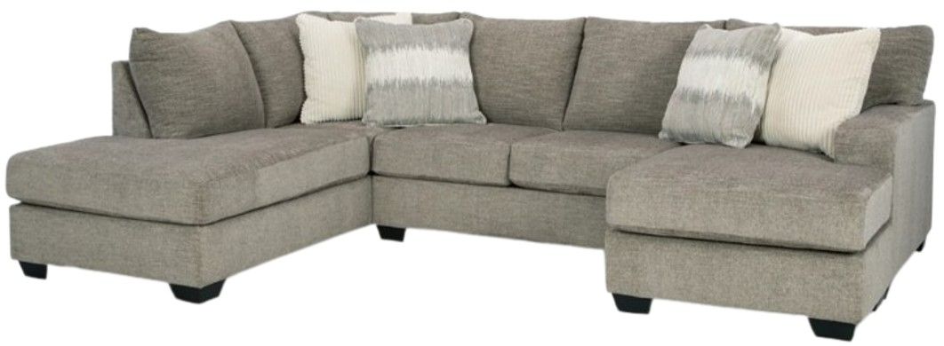 Signature Design by Ashley® Creswell 2-Piece Stone U-Shape Facing ...