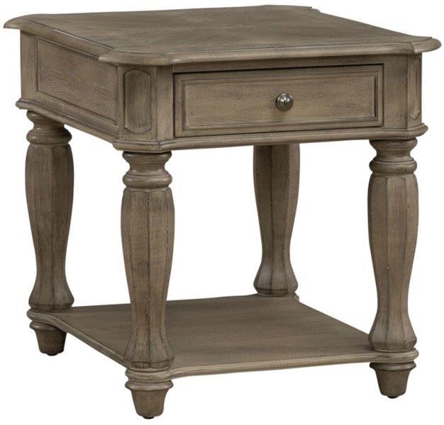 Liberty Furniture Magnolia Manor Weathered Bisque 1-Drawer End Table ...