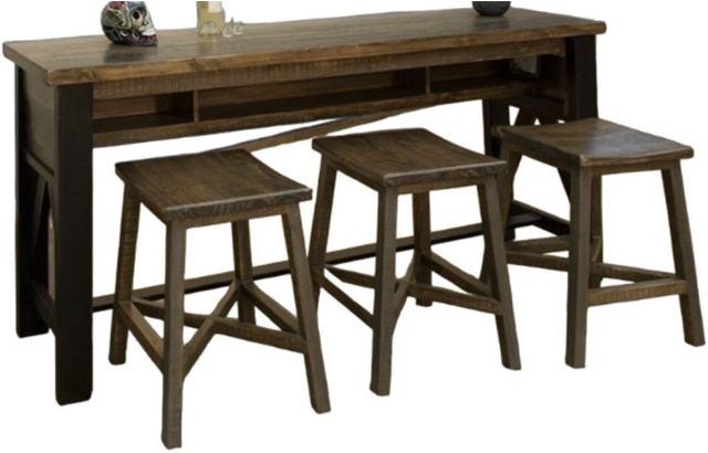 International Furniture Direct Loft Brown 4-Piece Brown Counter Height ...