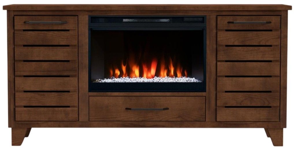 Legends Home Real Cozy Napa Whiskey 64" Fireplace Console | Bob Mills Furniture