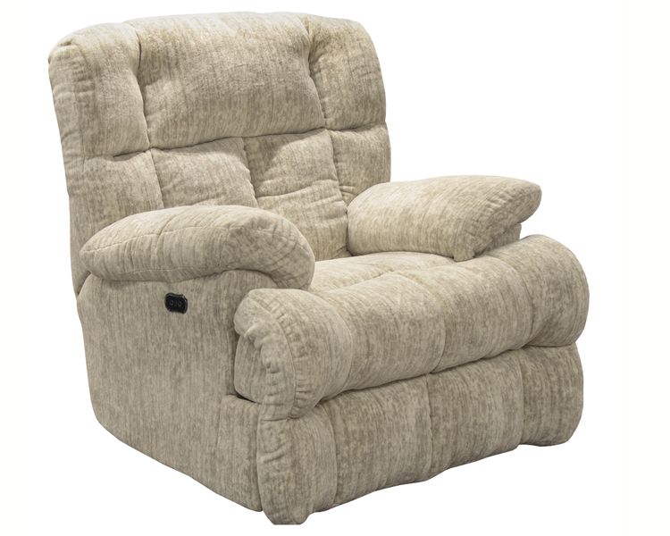 Catnapper® Power Lay Flat Chaise Recliner - Parchment | Fischer ...