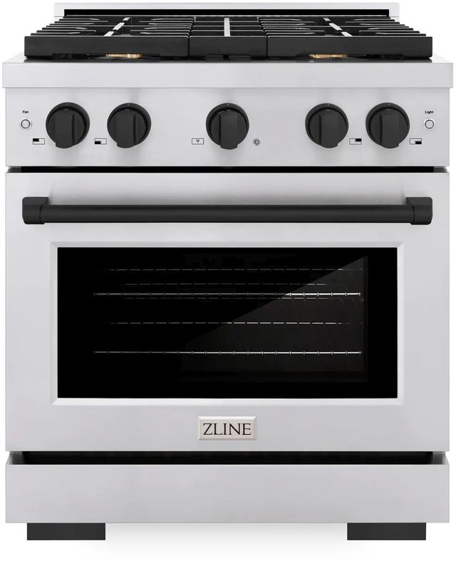 ZLINE Autograph Edition Paramount 30" Stainless Steel Freestanding Dual ...