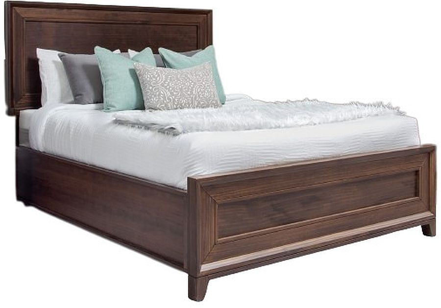 Full size wood panel bed store