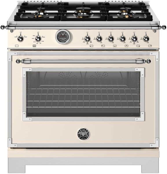 Bertazzoni Heritage Series 36" Ivory Pro Style Gas Range | Orville's ...