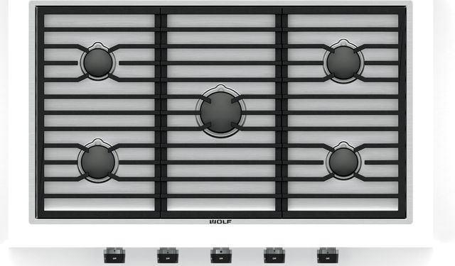 Wolf® 36" Liquid Propane Stainless Steel Contemporary Cooktop