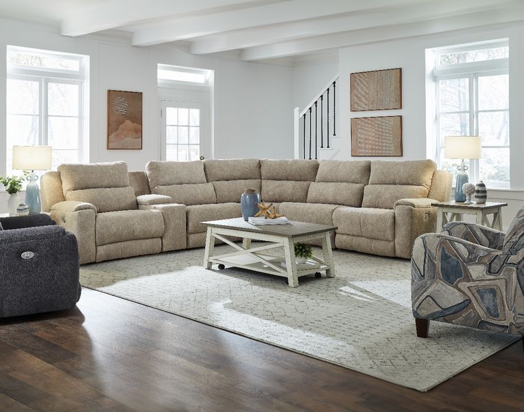 Southern Motion Manual Recline Dazzle Sectional | Mattress Barn ...