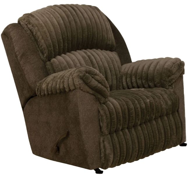 Catnapper® Shaggy Chocolate Rocker Recliner | Jarons Furniture Outlet ...