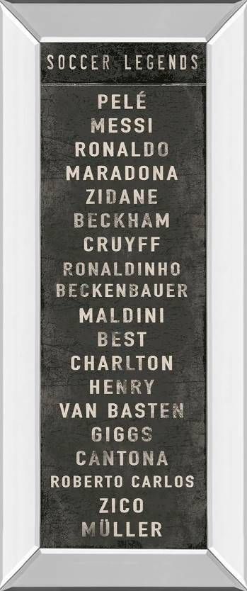 Classy Art Soccer Legends by The Vintage Collection Wall Art | Fischer ...