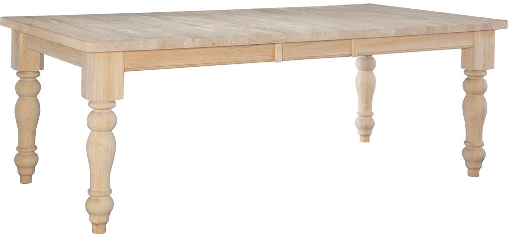 John Thomas Furniture Customizable Select Unfinished Dining Table Shuee s Furniture Appliance Furniture and Appliances Greencastle IN