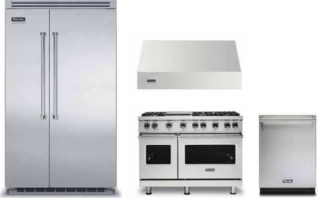Viking® 4 Piece Stainless Steel Kitchen Package