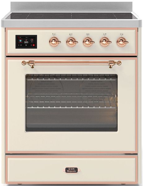 Ilve® Majestic II Series 30" Antique White Pro Style Induction Range ...