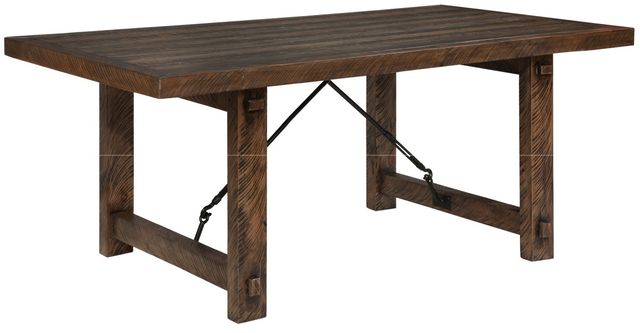 TEI Rustic Lodge Natural/Burnished Dining Table | Great Rooms Furniture ...