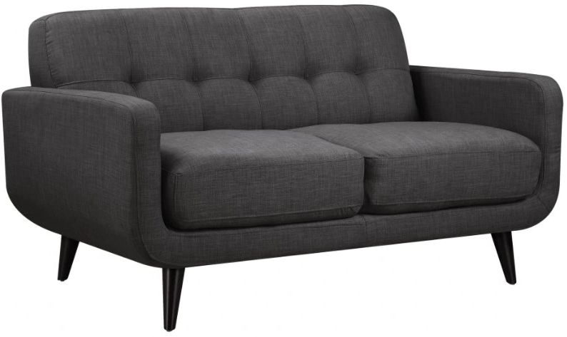 Elements Intl Hadley Heirloom Charcoal Loveseat Furniture | Bob Mills ...