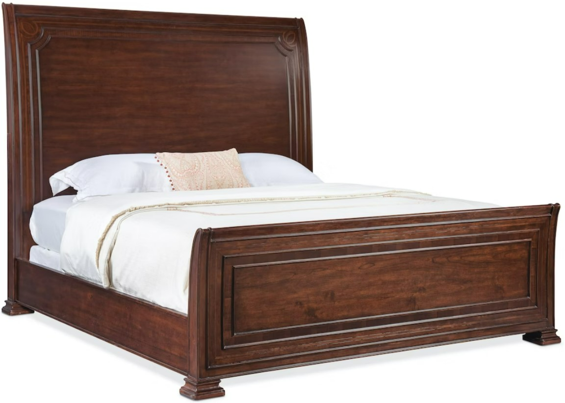 Hooker Furniture Charleston Maraschino Cherry Queen Sleigh Bed Logan UT