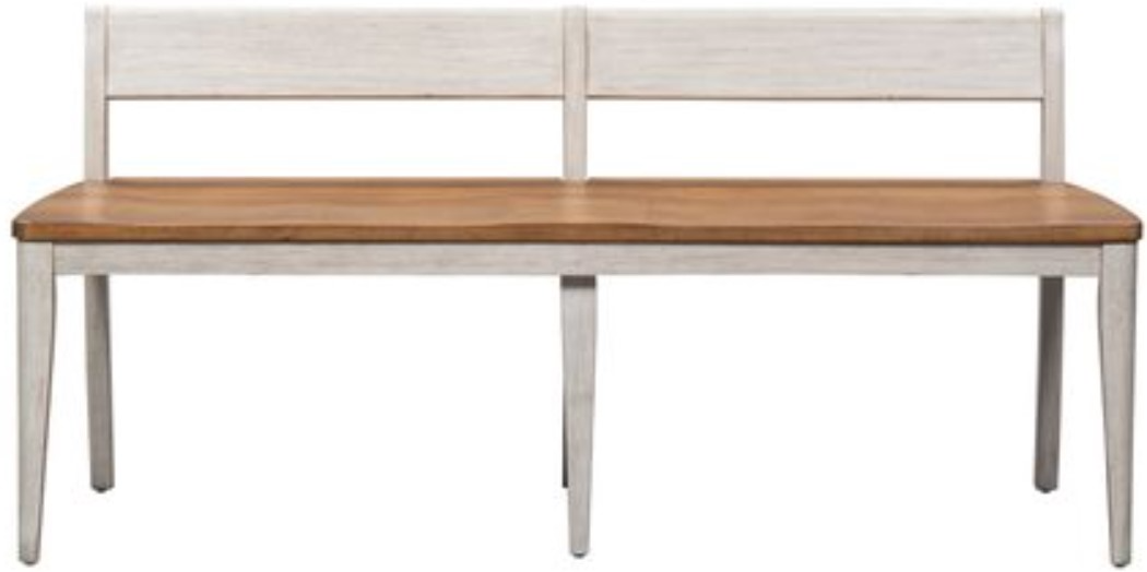 Liberty Furniture Farmhouse Reimagined Two Tone Bench Store For Homes Furniture Flooring Newton IA
