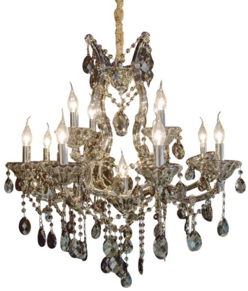 Michael Amini® Vitoria Smoke 13-Light Chandelier | Lacks Furniture ...