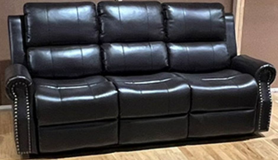 New Classic® Home Furnishings Sierra Brown Sofa with Dual Recliners ...