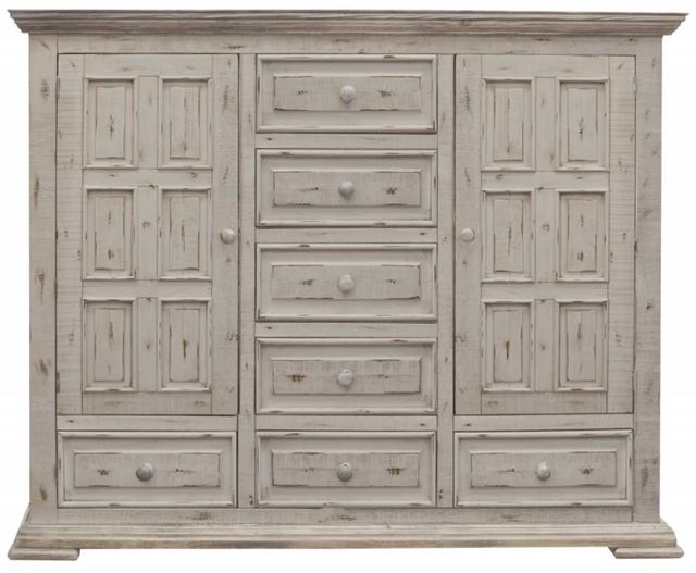 International Furniture Direct Terra White Mule Chest | Chediac's ...