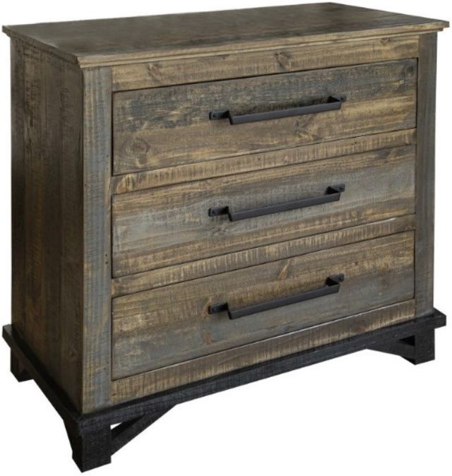 International Furniture Direct Loft Brown Brown/Gray Chest | Fischer ...