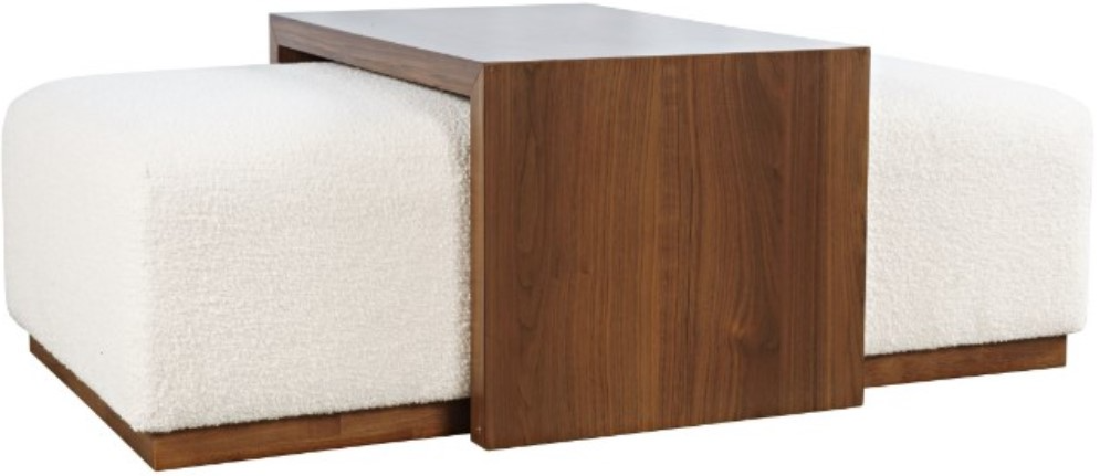 Ottoman with sliding table store