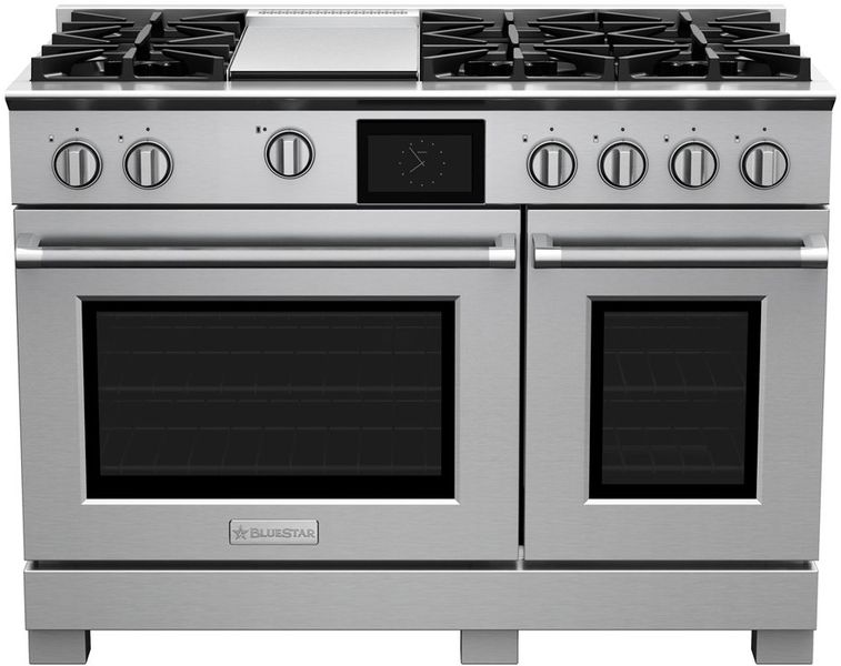 BlueStar® 48" Stainless Steel Pro Style Dual Fuel Range | Yale ...