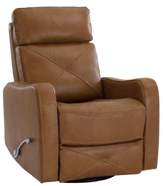 Man Wah All Leather Palomino Swivel Glider Recliner | Miskelly Furniture
