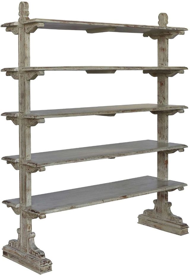 Crestview Collection Bengal Manor Aged Ash Mango Wood 5 Tier Open ...