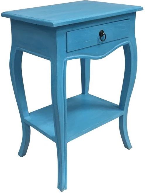 StyleCraft Blue Tiffany Side Table | Colder's | Milwaukee Area
