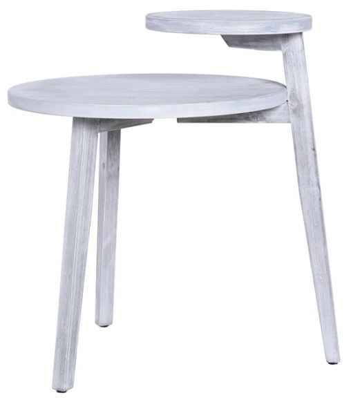 StyleCraft Pinnacle Gray Two Tier Round Table | Brownie Furniture ...