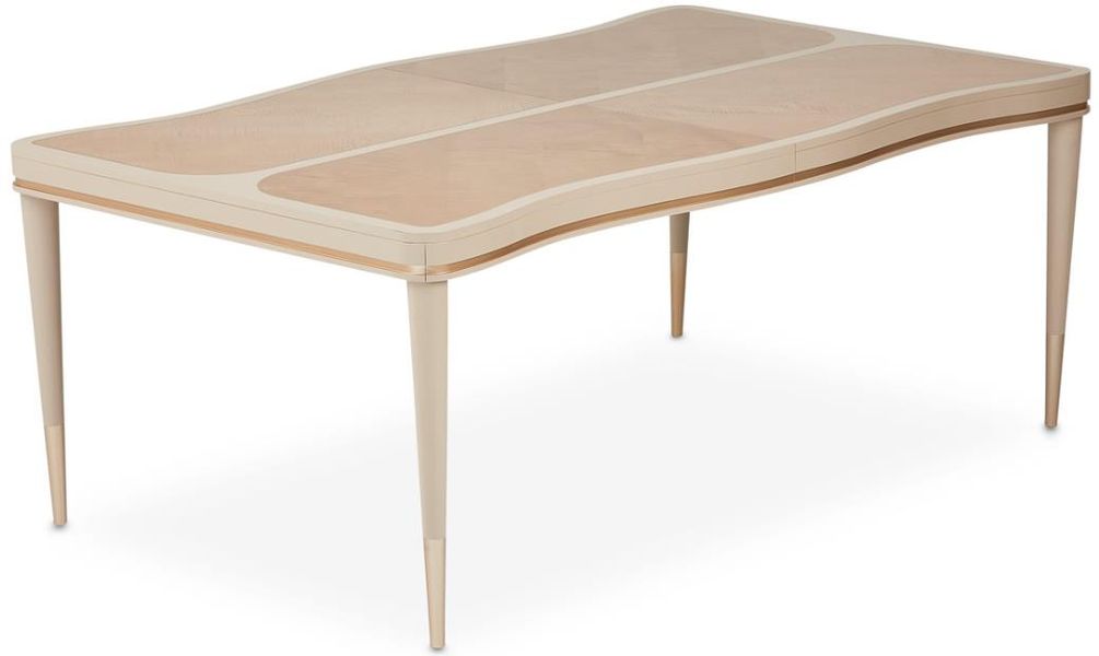 Michael Amini® Malibu Crest Blush Rectangular Dining Table | JR ...