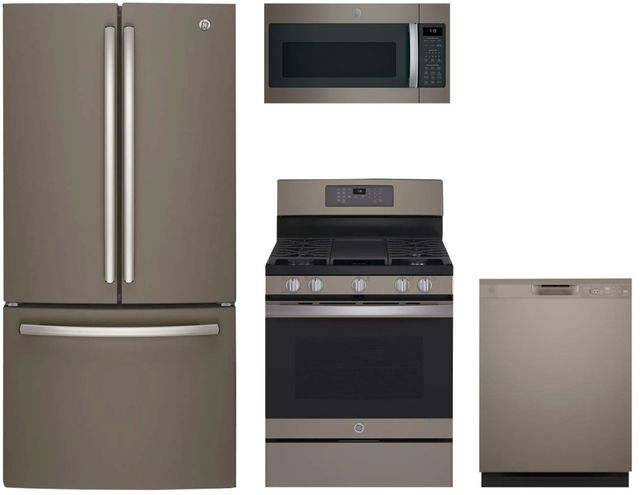 GE® 4 Piece Slate Kitchen Package | Frank DeClemente, Inc