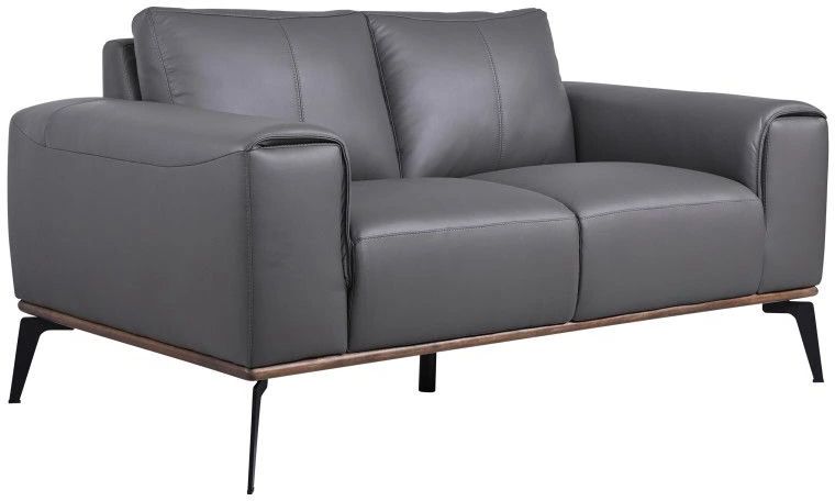 Porter International Designs Pietro Gray Loveseat | Fischer Furniture ...