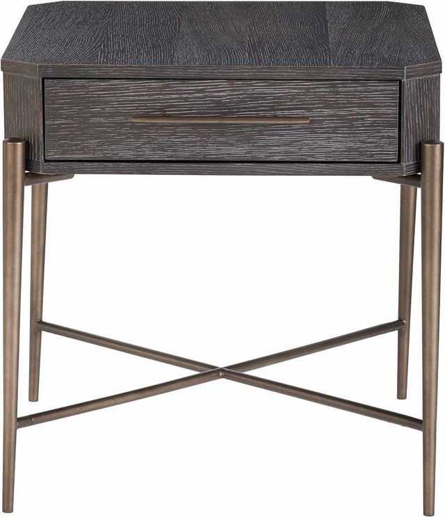 Universal Explore Home™ Curated Oslo Brown Onyx End Table | Fischer ...