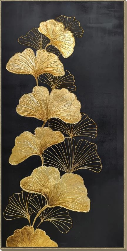 Classy Art 55" Hand Painted Textured Canvas in Frame Wall Art | Lichti ...