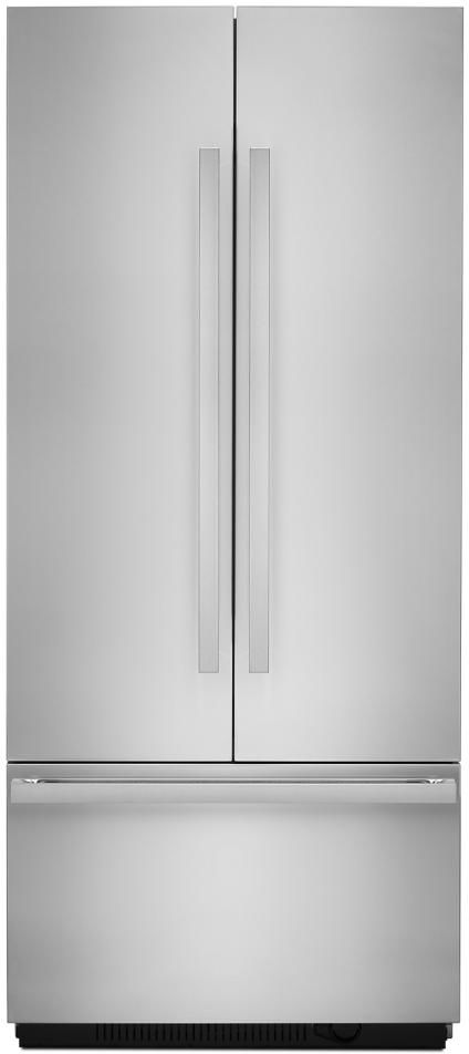 JennAir® Noir™ 36" Fully Integrated Built-In French Door Refrigerator ...