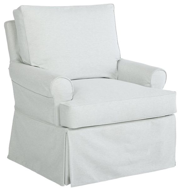 Four Seasons Customizable Lucy Extra Large Slipcovered Swivel Glider ...