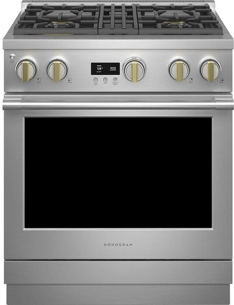 Monogram® Statement Collection 30" Stainless Steel Pro Style Dual Fuel ...