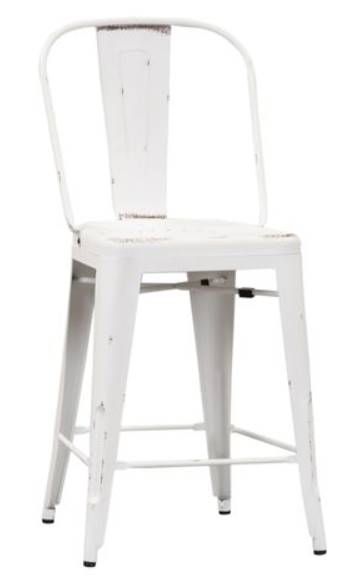 Liberty Furniture Vintage Antique White Back Counter Chair | Colder's ...