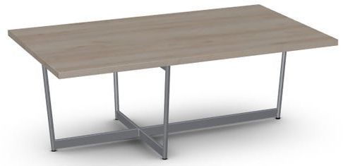 Amisco Customizable Jill Thermo Fused Laminate Coffee Table with X ...